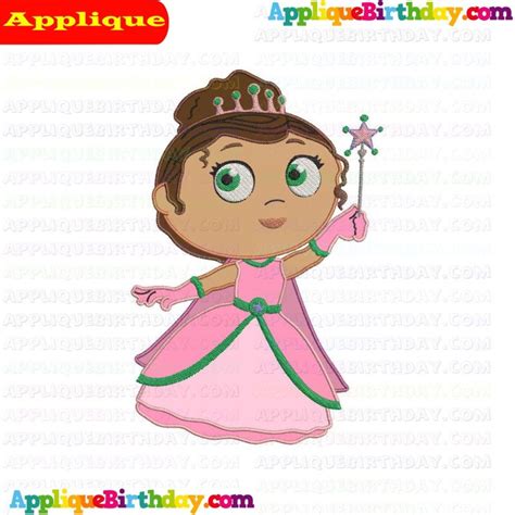 Princess Pea Super Why Applique Design