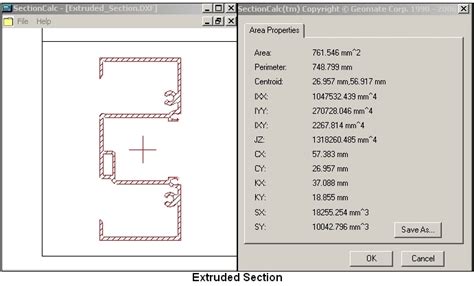 SectionCalc Section Profile Calculation Software