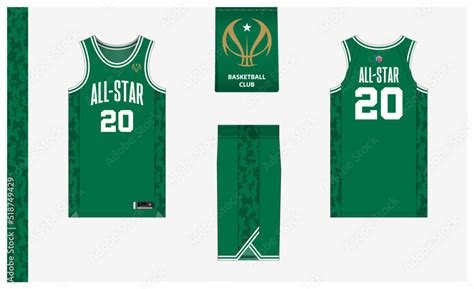 Basketball Uniform Mockup Template Design For Basketball Club