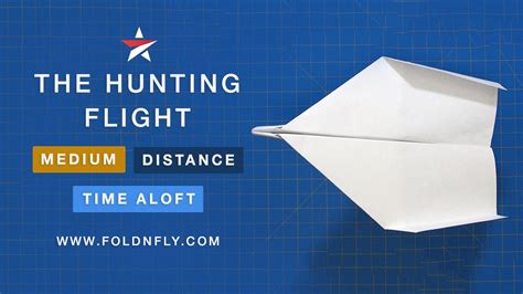 Hunting Flight Paper Airplane Throw It Hard And Watch It Go Far