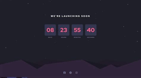 Frontend Mentor Countdown Timer With Html Css Js Coding Challenge