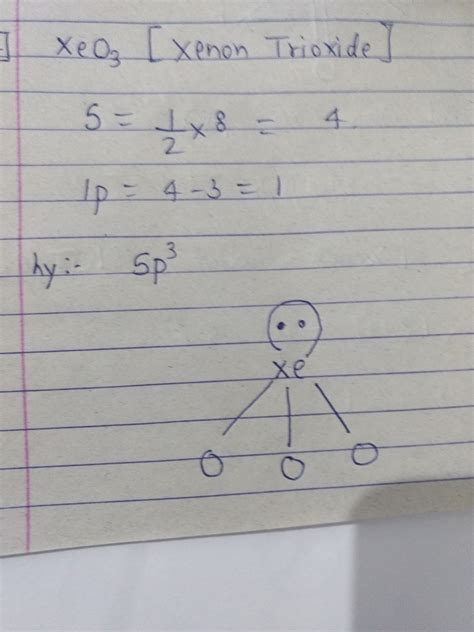 Draw The Structures Of Xeo3 And Xeof2 On The Basis Of Vsepr Theory