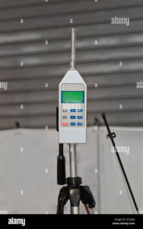 Sound Level Meter And Noise Pollution Analyzer Stock Photo Alamy