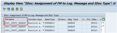 Outbound Idoc Creating Function Module Fm Configuration We57 Sap Sap