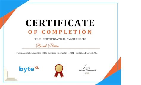 Pavan Bandi On Linkedin Internship Learning Bytexl Ai Machinelearning Fullstackdevelopment