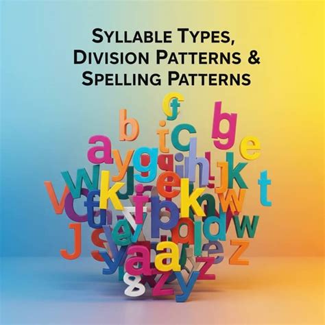 Syllable Types Division Patterns And Spelling Patterns Tpt