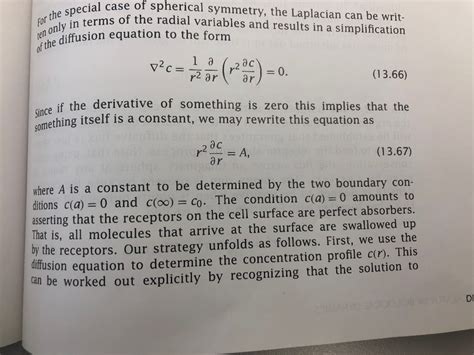 Deriving The Diffusion Equation In Spherical Chegg Com
