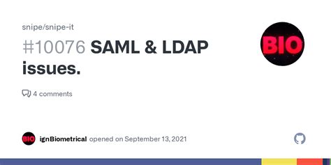 SAML LDAP Issues Issue Snipe Snipe It GitHub