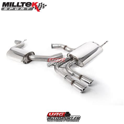 Demi Ligne Catback Intermédiaire Sorties Twin Jet 80 Audi A3 8p