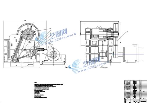 颚式破碎机结构设计含cad图纸 说明书｜c24274 艺图网
