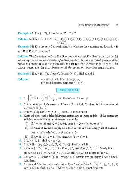 Ncert Book Class 11 Maths Chapter 2 Relations And Functions Pdf Aglasem