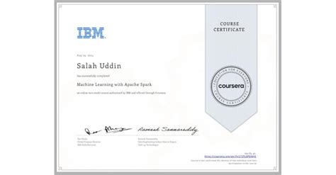 Salah T On Linkedin Completion Certificate For Machine Learning With