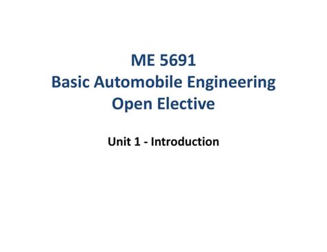 Unit 1 Automobile Engineering Intropdf