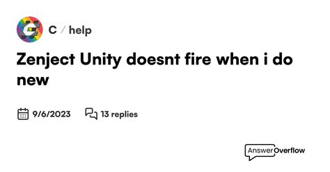 Zenject Unity Doesnt Fire When I Do New C
