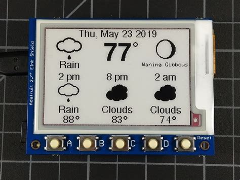 Overview Eink Epaper Weather Station Adafruit Learning System