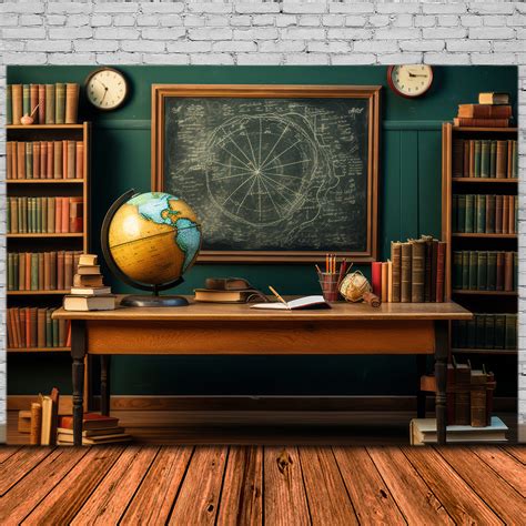 Back To School Classroom Globe Backdrop Dbd7 81 Dbackdrop