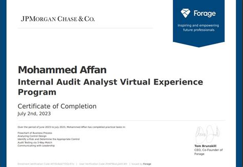 Mohammed Affan On Linkedin Jpmauditexperience Internalaudit Professionaldevelopment…