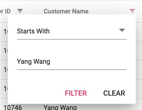 Data Grid Implement Multi Column Filter · Issue 201 · Muimui X · Github