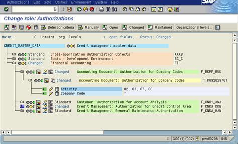 SAP Authorization Concept Modules