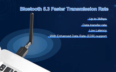 Bluetooth Adapter For Pcplug And Play Bluetooth 53 Dongle 328ft100m Wireless Transfer Usb