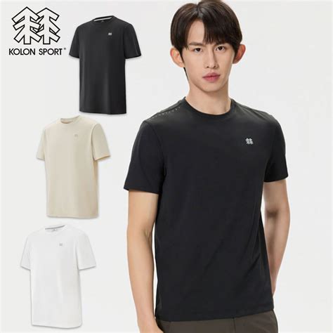 可隆kolon Sport Seco系列 都市商务系列 Upf50防晒速干吸湿抗菌短袖t恤 男款 T恤polo 洋码头