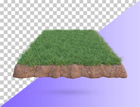Grass Podium Land Realistic Grass Ground Premium Psd