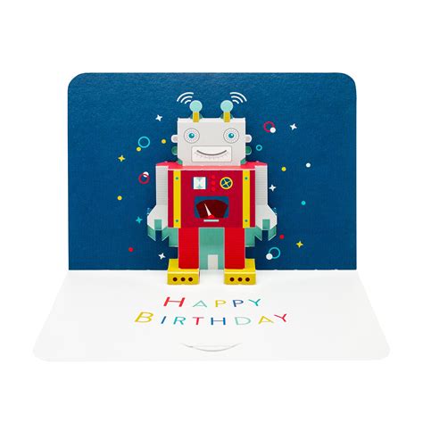 Robot 3d Pop Up Card The Art File