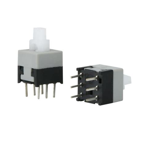 Dpdt Push Button Switch Self Locking 6 Pin