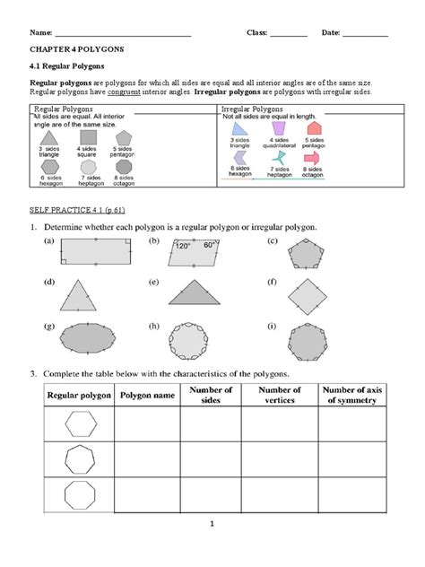 Kssm Mathematics Form 2 Chapter 4 Polygons Pdf Polygon Triangle