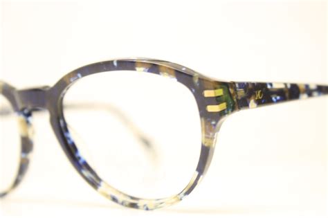Unused Blue Gold Vintage Eyeglasses Haute Couture Retro Etsy