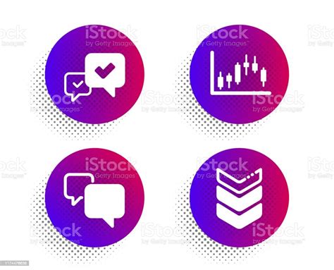 음성 거품 승인 및 촛대 그래프 아이콘 설정 어깨 끈 기호입니다 벡터 Championship에 대한 스톡 벡터 아트 및 기타