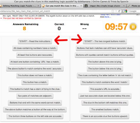 Mysterious Matching Logic Puzzle Solution Sporcle Blog