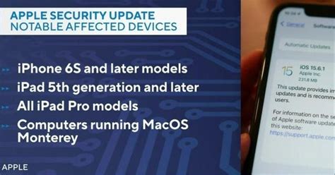 Apple Releases Security Update For Vulnerability In IPhones IPads And Macs CBS News