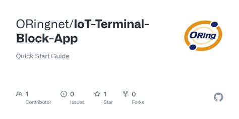 GitHub ORingnet IoT Terminal Block App Quick Start Guide