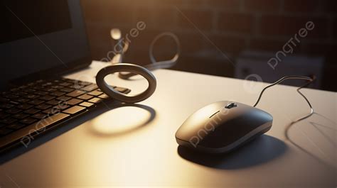 Computer Mouse Linked To A D Rendered Question Mark Background Online Service Service Answer