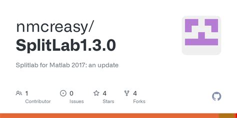 Github Nmcreasy Splitlab Splitlab For Matlab An Update