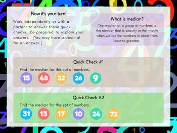 Mean Median Mode And Range Lesson By Natasha L S Corner TPT