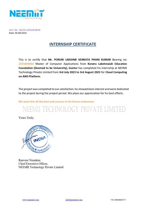 Poruri Lakshmi Venkata Phani Kumar On Linkedin Connections