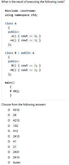 Solved What Is The Result Of Executing The Following Code