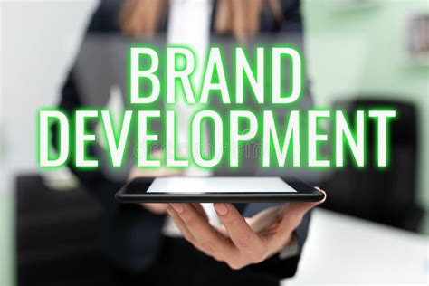 Conceptual Caption Brand Developmentdefining The Product To Excel In The Market Promoting