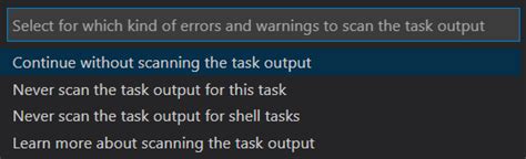 Learn More About Scanning The Task Output Should Link Directly To