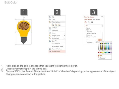 Brain Bulb Design With Mind Map Powerpoint Slides