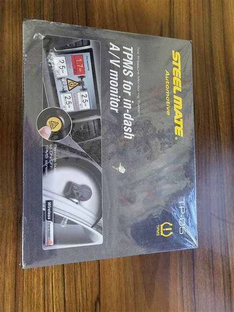 Steelmate Tp 05 Tire Pressure Monitoring System Tpms For In Dash A V Monitor With Remote Button