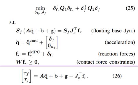 Ethan Zeng 的想法 【mpc与wbc】 1 Mpc的作用 Mpc使用简单的模型在较长的时间范围内找到最佳的反作用力（reaction Force）分布，然后将其输入到wbc中计算