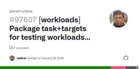 Workloads Package Task Targets For Testing Workloads Into An Internal