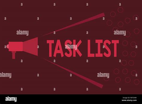 Word Writing Text Task List Business Concept For Planification