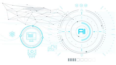 Artificial Intelligence With Digital Data Analysis And Machine Learning Stock Illustration