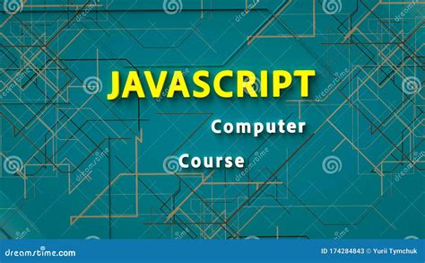 3d rendering of advertising banner for javascript computer course e