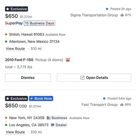 Auto Transport Dispatcher Tools Super Dispatch