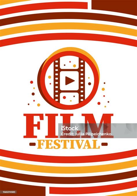 영화제 영화상 영화 촬영 이벤트 시네마 프리미어 그래픽 비디오 제작 스튜디오 영화 제작 예술 필름 스트립 로고 쇼 및 엔터테인먼트 벡터 그림입니다 포스터 디자인 Film